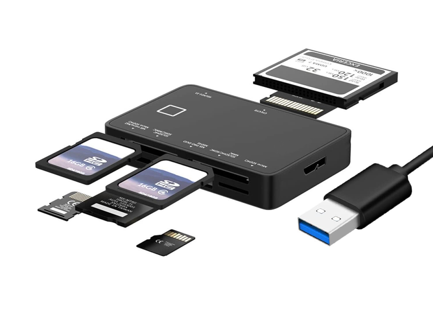 7 In 1 USB 3 0 Multi Card Reader TPE MLCRDRD3 ThinkPenguin
